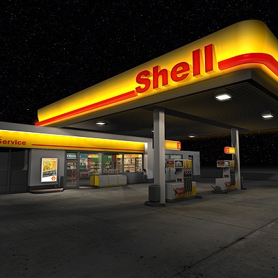 Shell Gasoline Station Gasoline Boy - URGENT