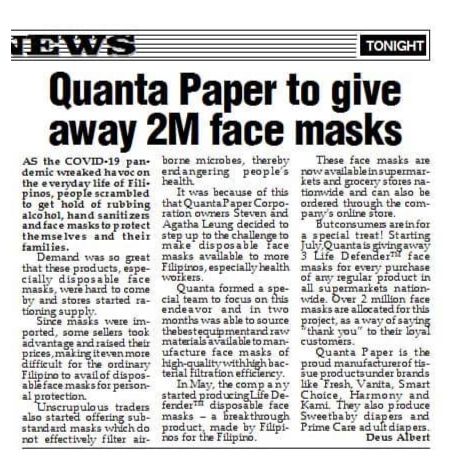 Working at Quanta Paper Corporation| Bossjob